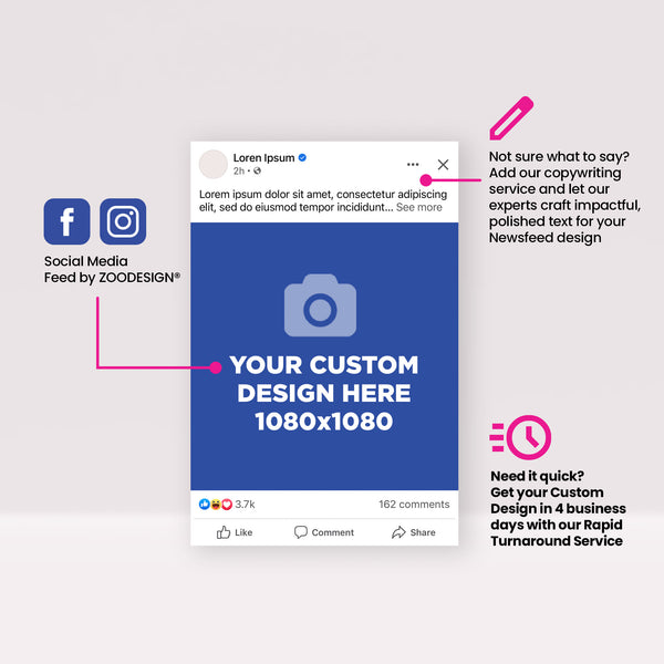 Custom Social Media Image Design | On-Demand Design Services - ZOODESIGN